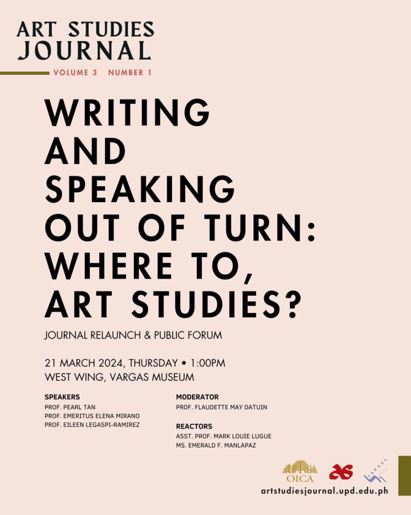 Art Studies Journal Vol. 3, Issue No. 1: Journal Relaunch & Public ...